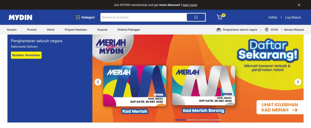 Mydin Online - DelyvaNow