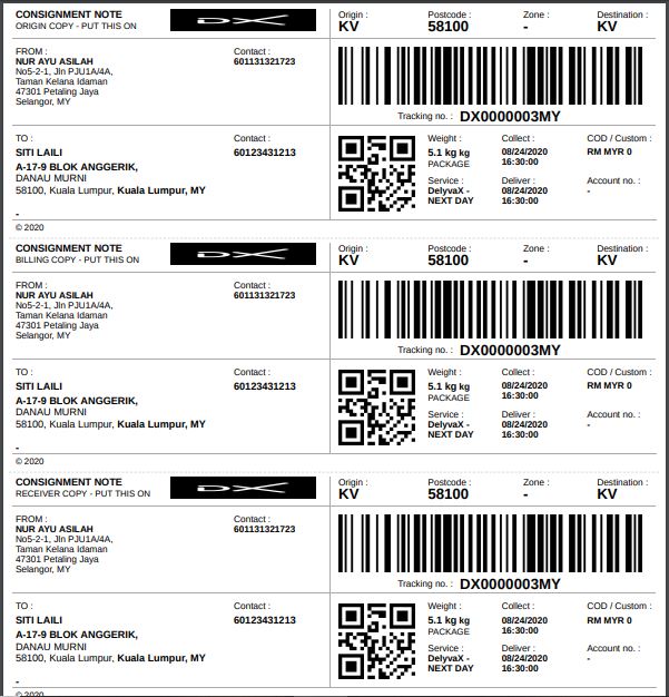 How to print label for my order? - DelyvaX